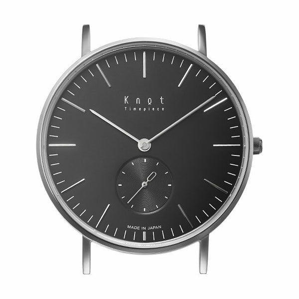Knot CS-36SVBK 腕時計 メンズ レディース クォーツ ブラック 日本製 36mm スモールセコンド – Maker's Watch Knot
