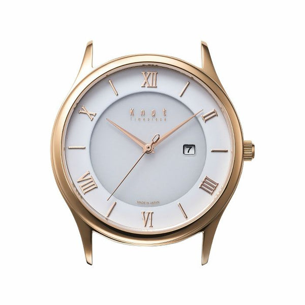 Knot CS-32RGWH 腕時計 メンズ レディース ソーラー ローズゴールド ホワイト 日本製 32mm シンプル – Maker's Watch Knot