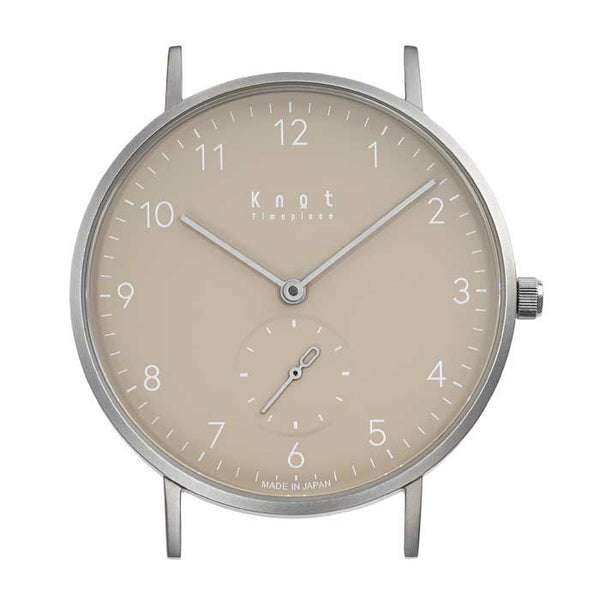 Knot CS-36ASVBE 腕時計 メンズ レディース クォーツ ベージュ 日本製 36mm スモールセコンド – Maker's Watch Knot