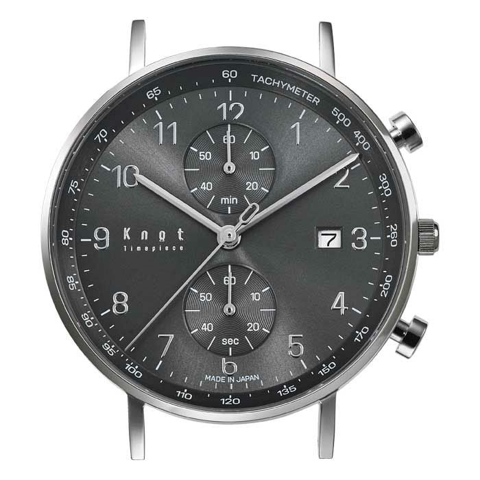 Knot CC-39ASVDG 腕時計 メンズ レディース クォーツ ダークグレー 日本製 39mm クロノグラフ – Maker's Watch Knot