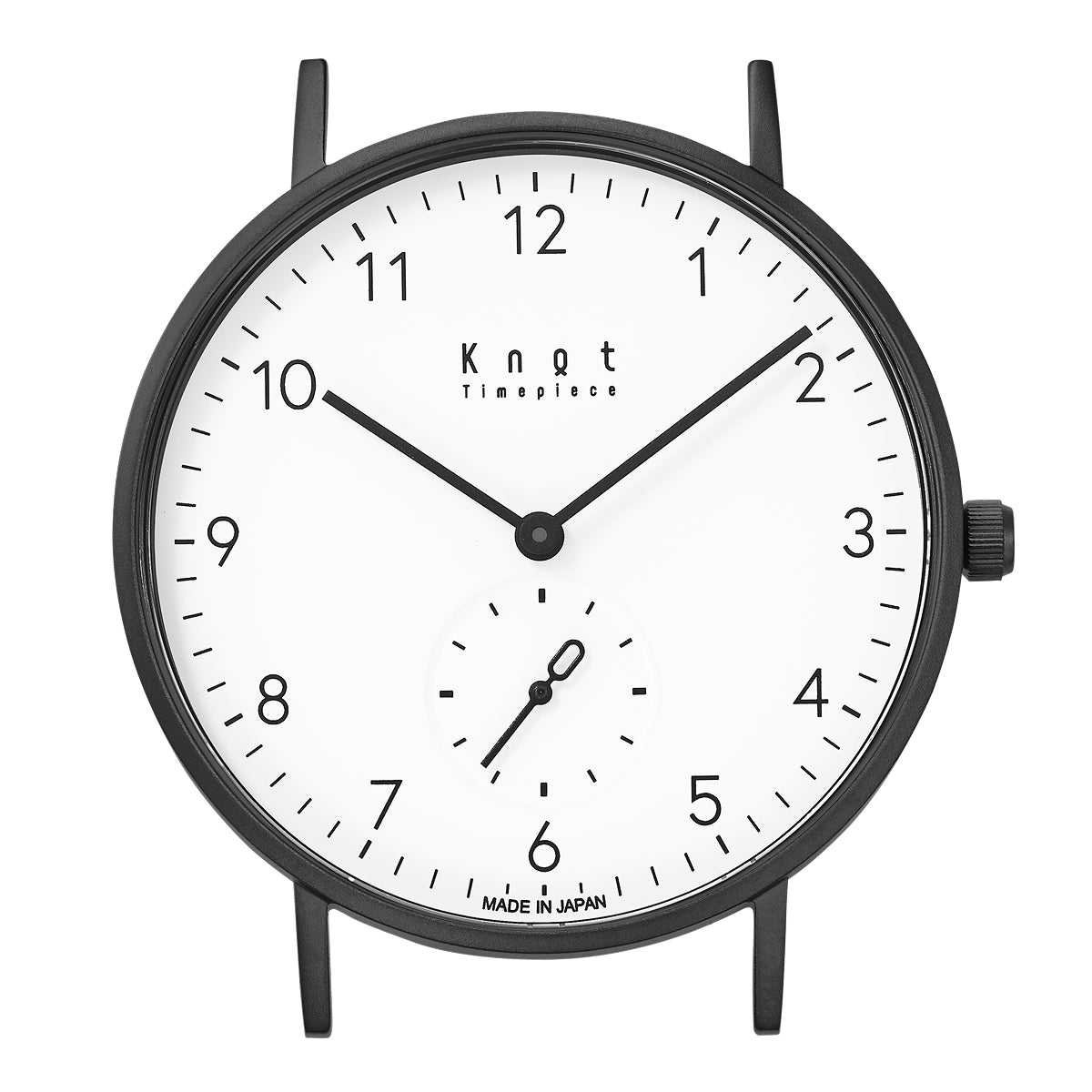 Knot CS-36ASVGR 腕時計 メンズ レディース クォーツ ブラック 日本製 36mm スモールセコンド – Maker's Watch Knot