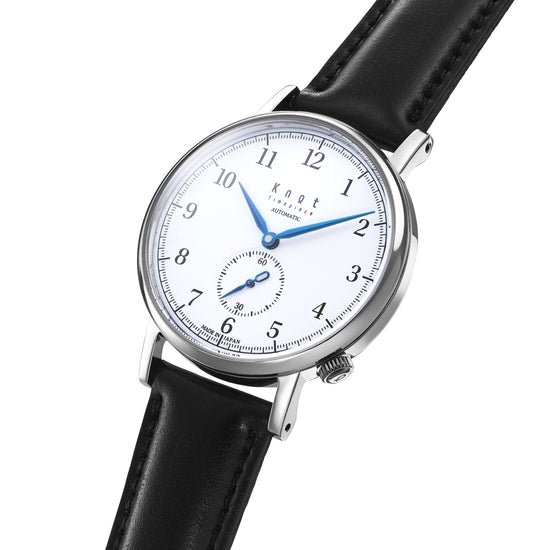 Knot CAS-36SVWH1 腕時計 メンズ レディース 機械式 ホワイト 日本製 36mm スモールセコンド – Maker's Watch Knot