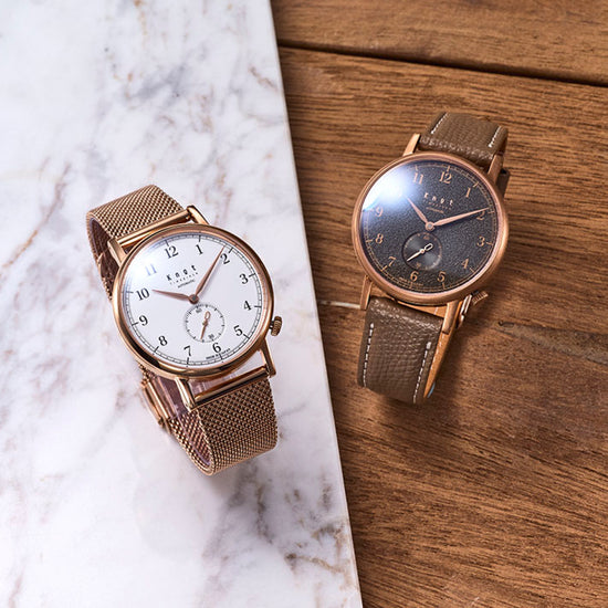 Knot CAS-36RGWH 腕時計 メンズ レディース 機械式 ホワイト 日本製 36mm スモールセコンド – Maker's Watch Knot