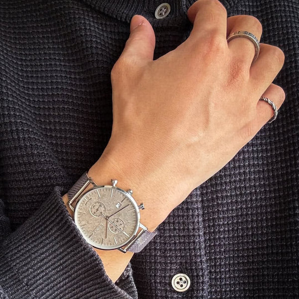 Knot CC-39SVWH 腕時計 メンズ レディース クォーツ 日本製 39mm クロノグラフ – Maker's Watch Knot